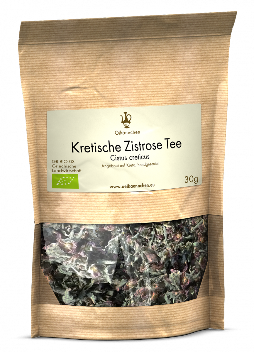 Ölkännchen Kretische Zistrose Tee Cistus creticus, Kreta GR 30g-Tüte ...
